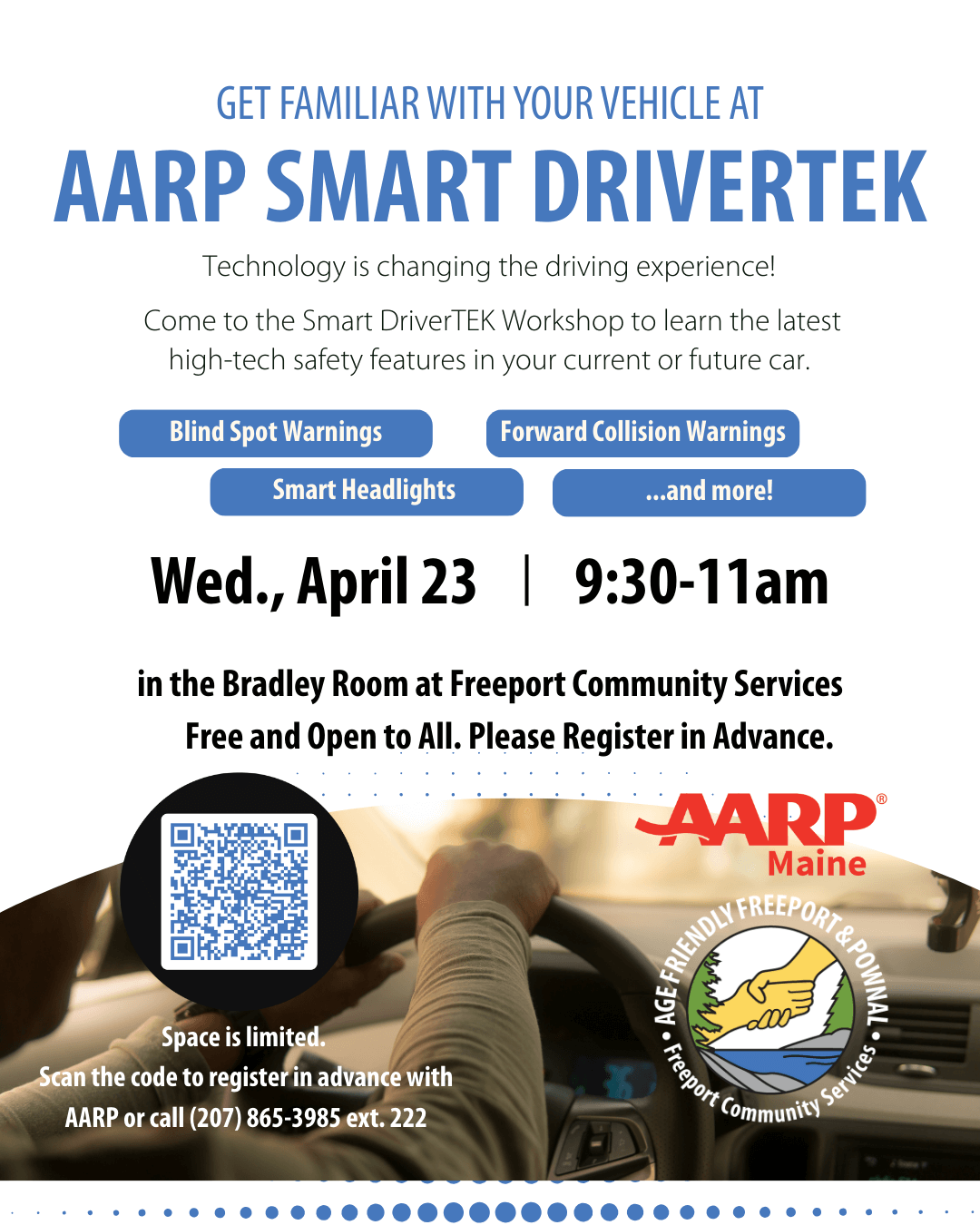 Freeport Community Services - Age-Friendly Freeport/Pownal: AARP Smart DriverTEK - Visit Freeport