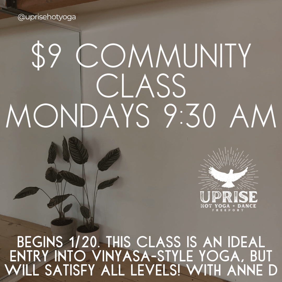 Uprise Hot Yoga & Dance - $9 Community Class - Visit Freeport