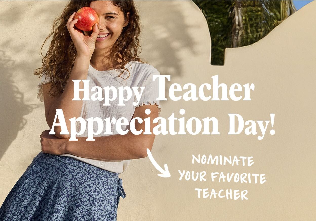 Toad&Co - Teacher Appreciation Day Giveaway - Visit Freeport